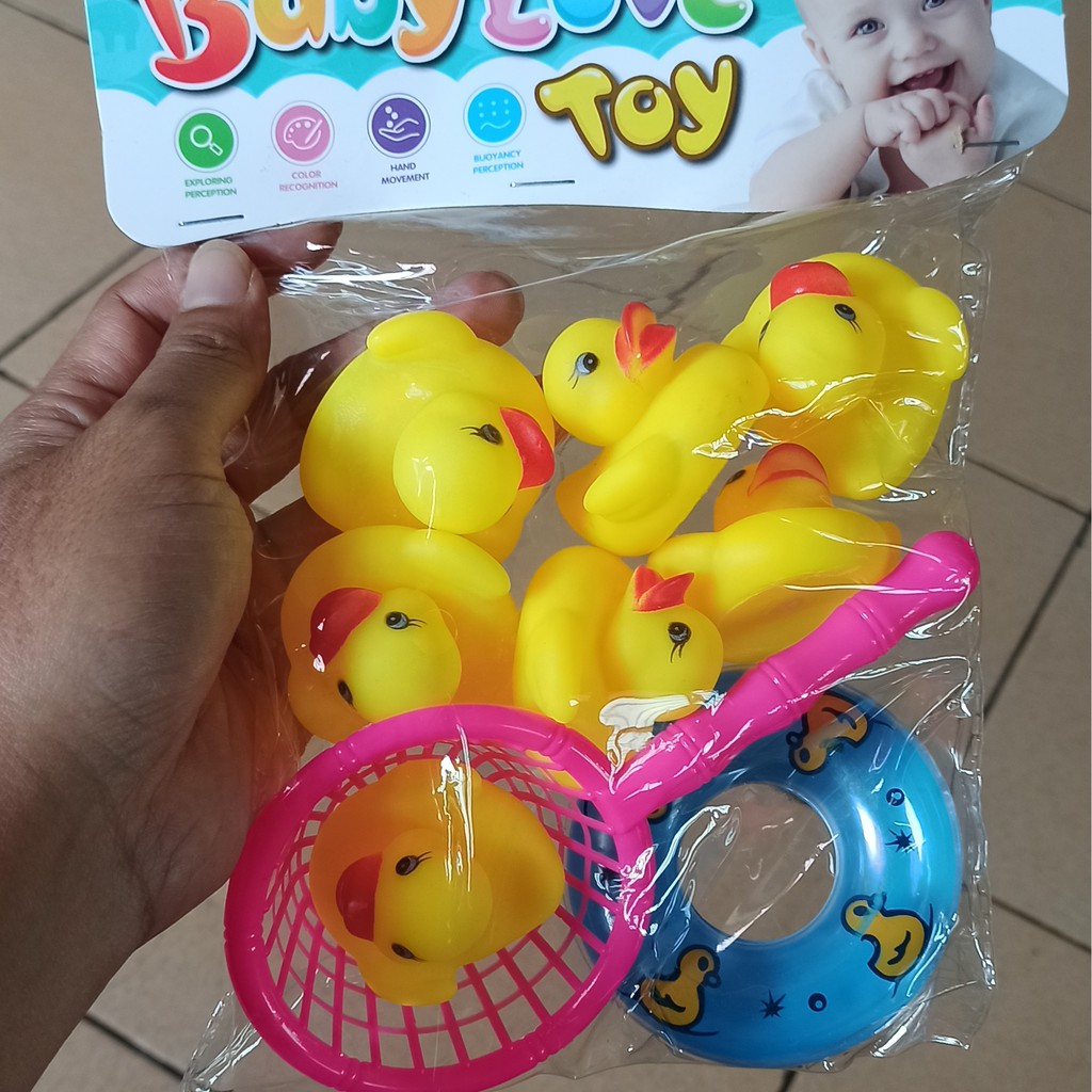 Jual Mainan Bayi Bebek Vinyl Karet isi 6 Mandi Spa Baby | Shopee Indonesia