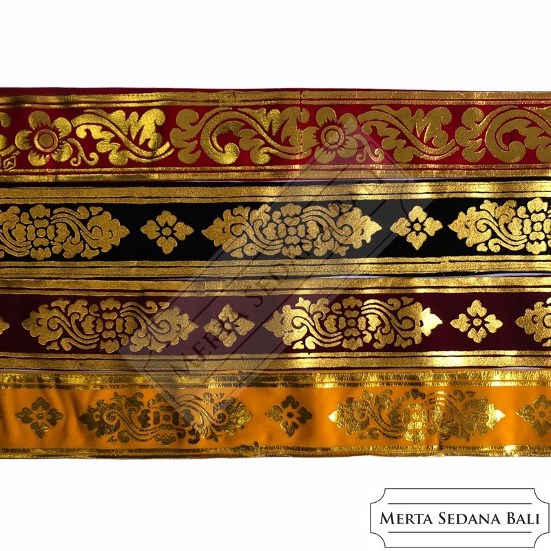 Jual Sabuk Kain Beludru Dekorasi Bali / Tepi List Prada 9cm | Shopee ...
