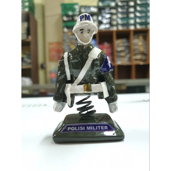 Jual Miniatur patung Polisi Militer| Patung miniatur mobil polisi ...