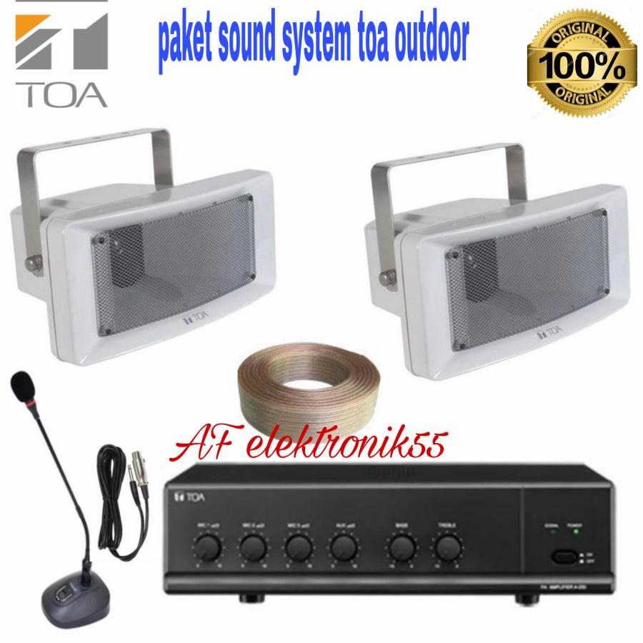 Jual Paket Sound System Toa 2 Horn Speaker Outdoor | Shopee Indonesia