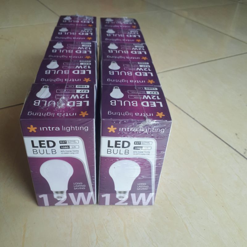 Jual Lampu LED Intra Lighting 12 Watt 12w Garansi 1 Tahun - Putih | Shopee Indonesia