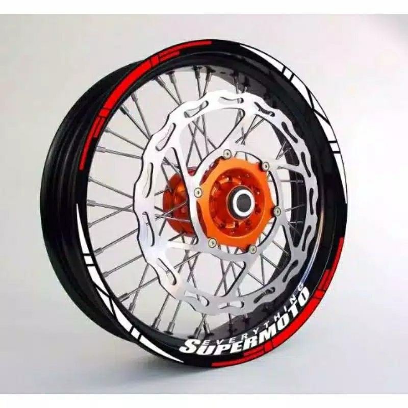 Jual stiker velg motor supermoto custom | Shopee Indonesia