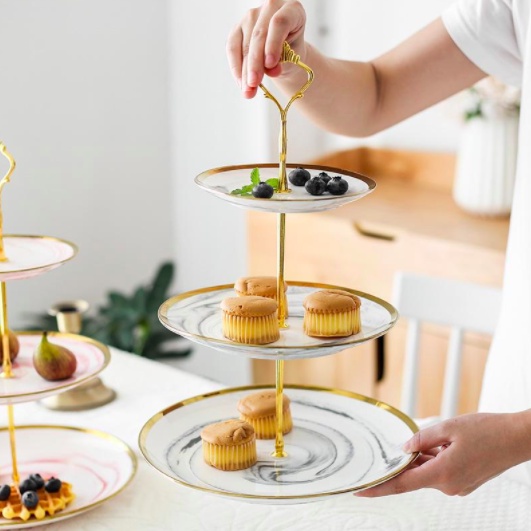 Jual Bernice High Tea Stand | Piring Susun | Shopee Indonesia