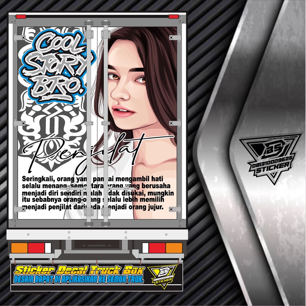 Jual Stiker Decal Truk Freezer Custom Bebas - Sticker Variasi Truk ...