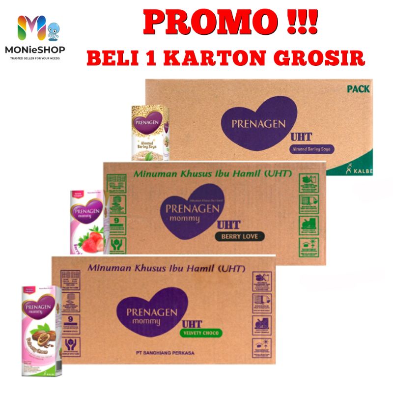 Jual PRENAGEN MOMMY UHT 185ml COKLAT/BERRY LOVE/ ALMOND SOYA | Shopee Indonesia