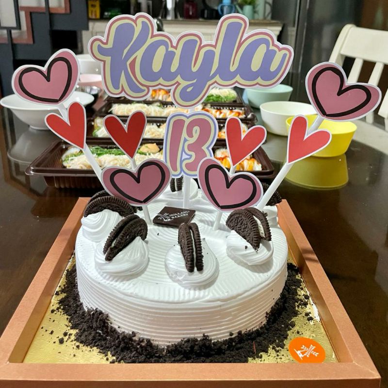 Jual cake topper pastel custom nama | Shopee Indonesia