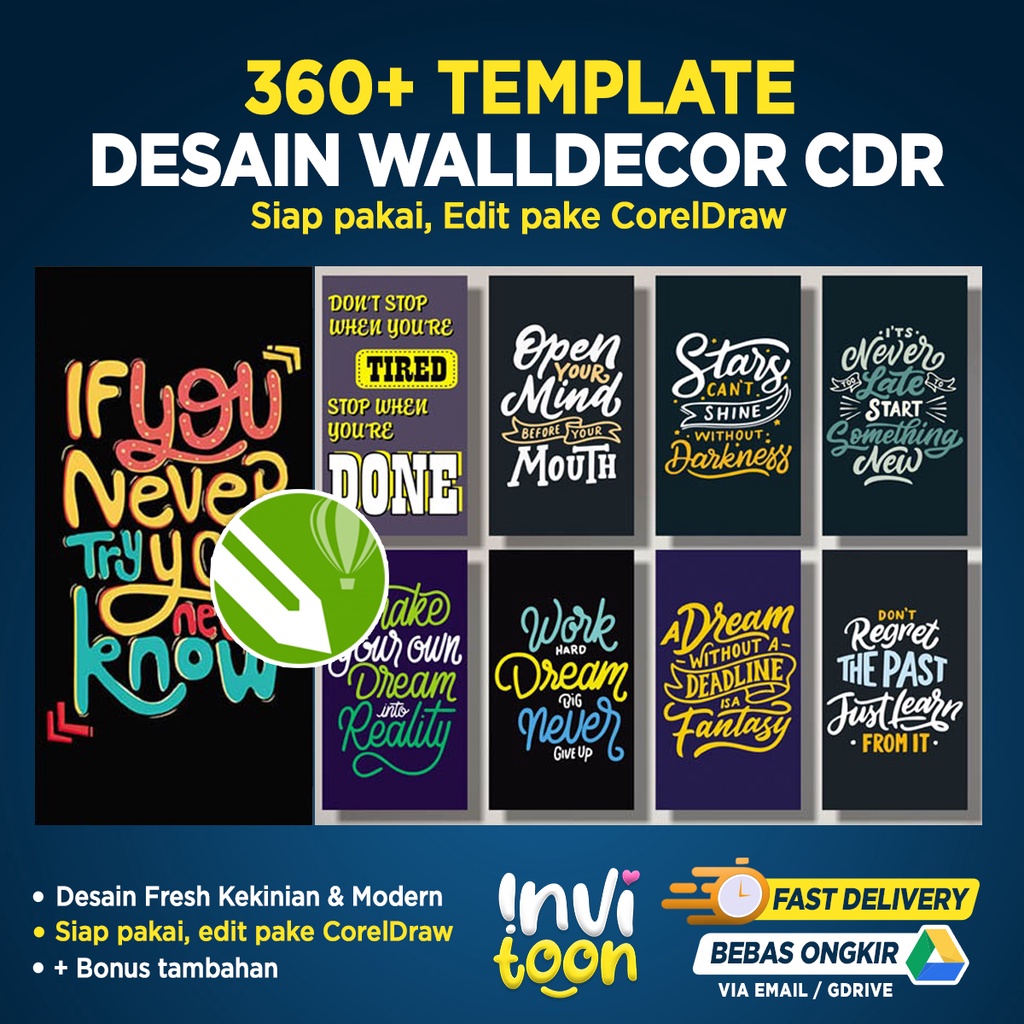 Jual 360+ Template Desain Walldecor Format CDR (CorelDraw) siap edit | Shopee Indonesia