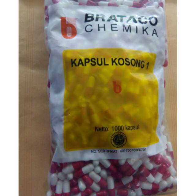 Jual Kapsul / capsul Kosong No 3, 2, 1, no 0, no 00 isi 1000 Brataco | Shopee Indonesia
