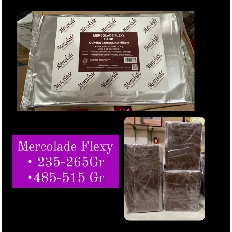Jual COKLAT MERCOLADE FLEXY DARK POTONGAN 250GR* (REPACK) | Shopee ...