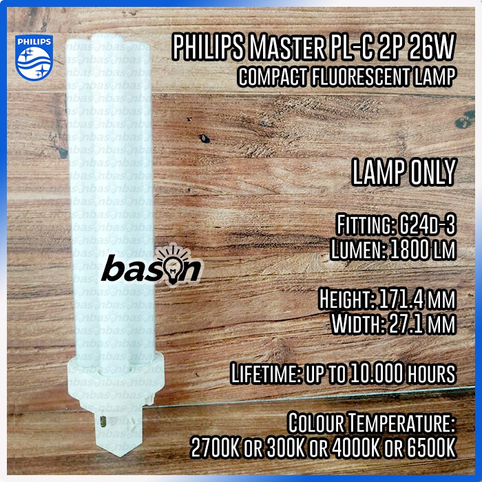 Jual PHILIPS Master PL-C 2 PIN 26W - Lampu CFL 2P | Shopee Indonesia