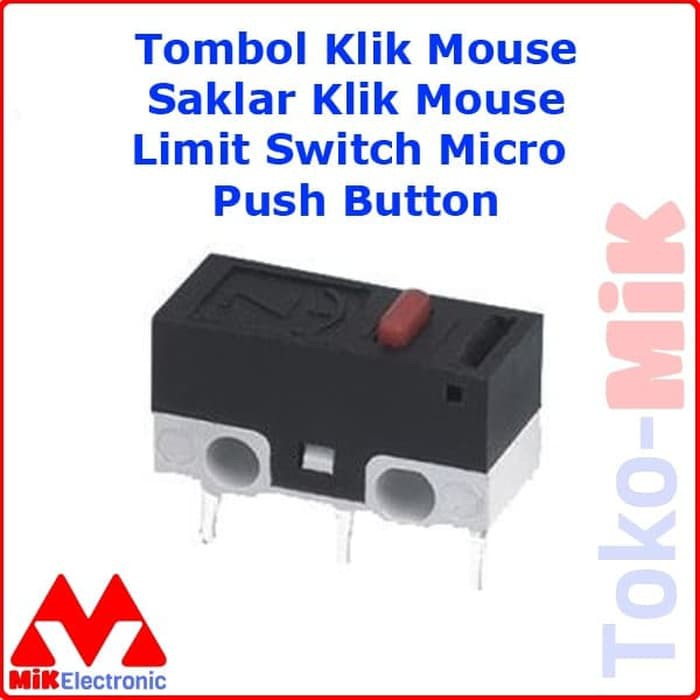 Jual TOMBOL KLIK MOUSE SAKLAR KLIK MOUSE LIMIT SWITCH MICRO PUSH BUTTON ...