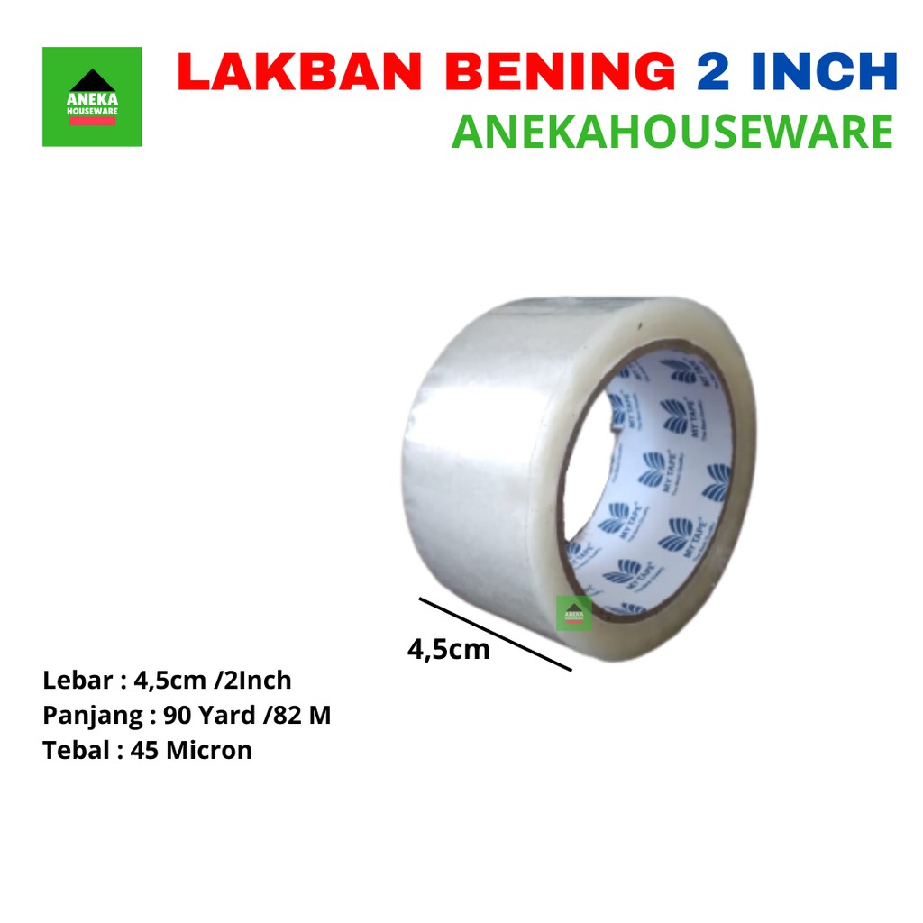 Jual Lakban Bening 2 Inch 90 Yard My Tape | Shopee Indonesia