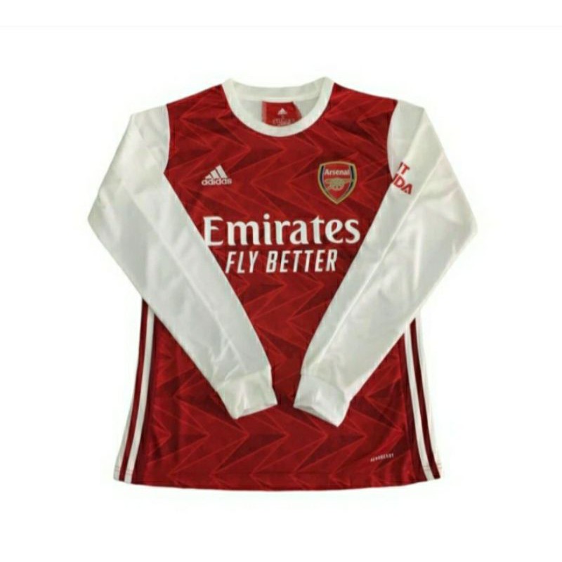 Jual jersey bola arsenal LONG SLEEVE HOME 2021 grade ORI | Shopee Indonesia