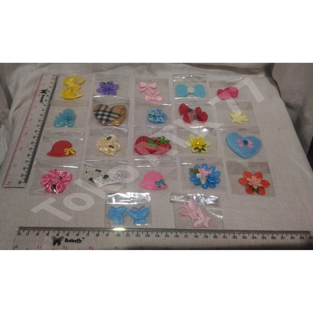 Jual Manik Manik Kain Pita Bunga Love Topi Kupu Buah Strawberry ...