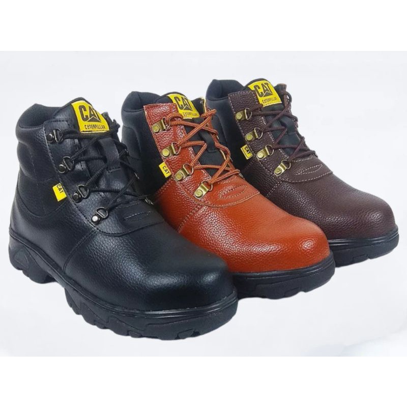Jual COD SEPATU CATERPILLAR BOT KULIT/SEPATU KULIT KEPALA BESI SEPATU ...