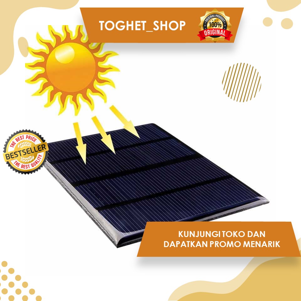 Jual Mini Star Solar Panel 12V 1.5W Solar Panel Bentuk Mini Solar ...