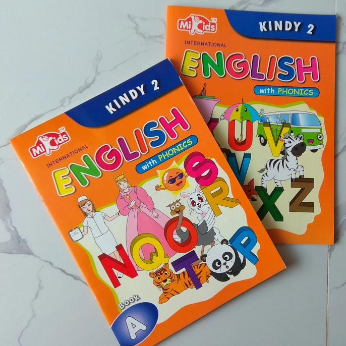 Jual Buku Mikids Internasional English With Phonics Book A & B New (4 ...