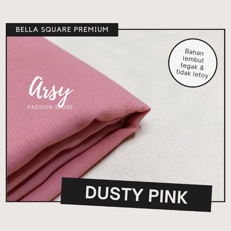 Jual Bella Square Hijab Dusty Pink Jilbab Segi Empat | Shopee Indonesia