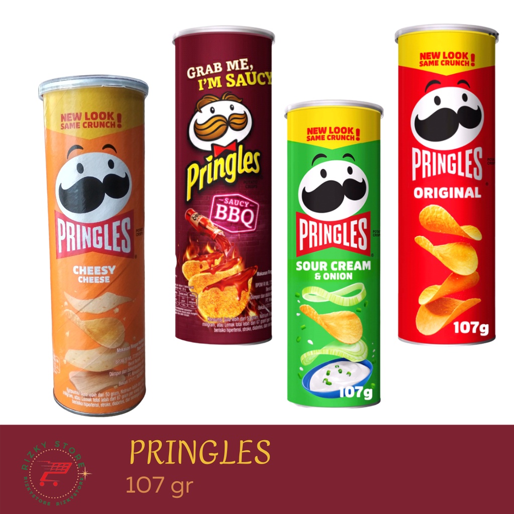 Jual Pringles Potato Crisps 102 gr / keripik kentang | Shopee Indonesia
