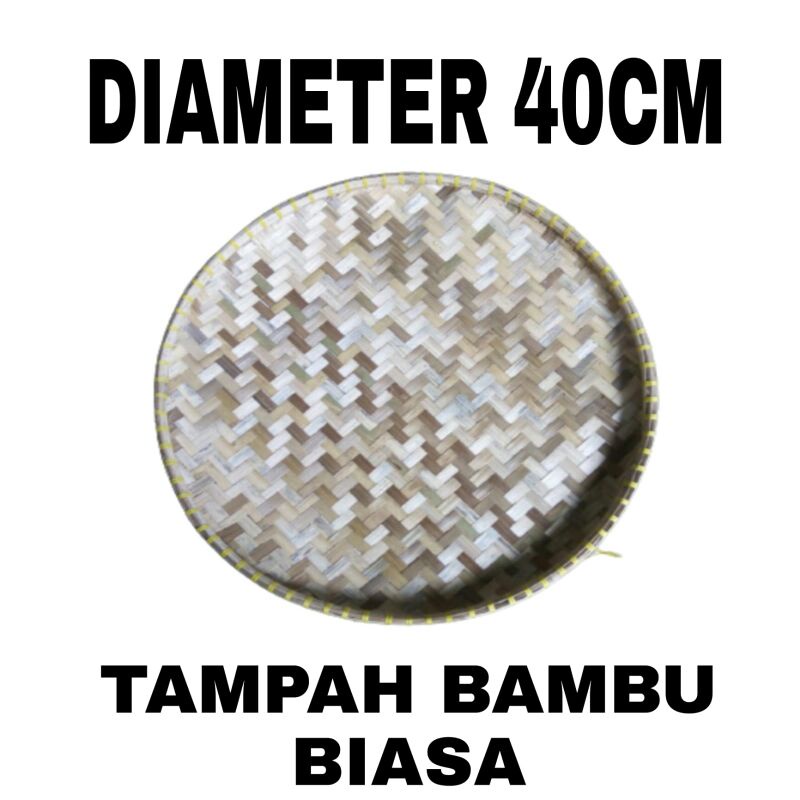 Jual Tampah Bambu | Diameter 40cm | Anyaman Bambu | Shopee Indonesia