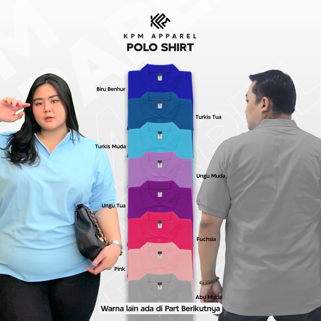 Jual Kaos Polo Shirt Pique CVC KPM Apparel Big Size Part 3 | Shopee ...