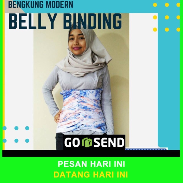 Jual BENGKUNG Andien melahirkan Belly Binding (Biru dan Pink) korset ...