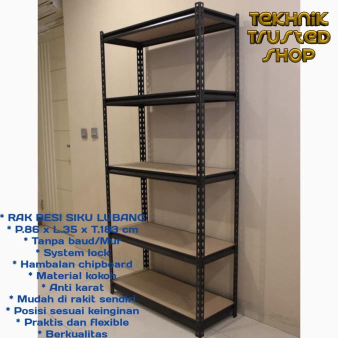 Jual Rak Besi Lubang 5 Susun Hambalan Clipboard System Lock Tanpa Baud ...