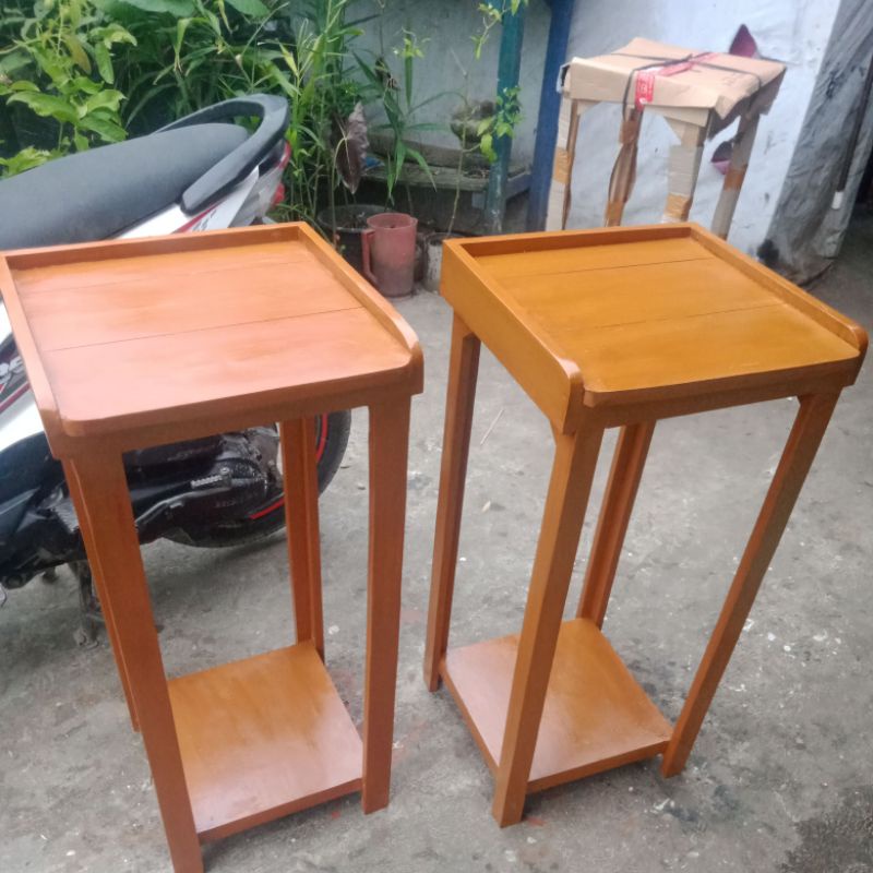 Jual Meja dispenser Warna coklat kayu Meja Magicom Meja Tv | Shopee ...