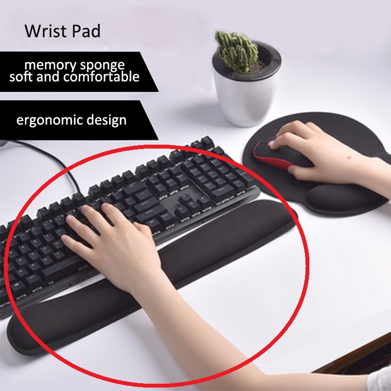 Jual Keyboard Pad Bantalan Keyboard Tangan Mengetik Keyboard Wrist Rest ...