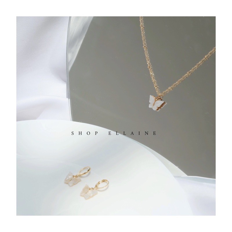 Jual Butterfly Package (Anting + Kalung) | Shopee Indonesia