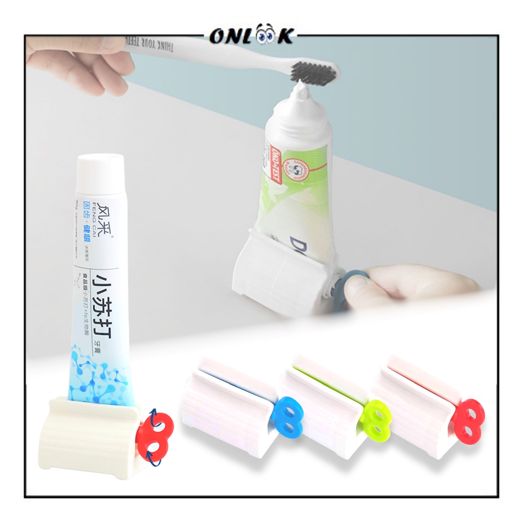 Jual Dispenser Odol Model Putar Roller Toothpaste Squeezer Holder ...