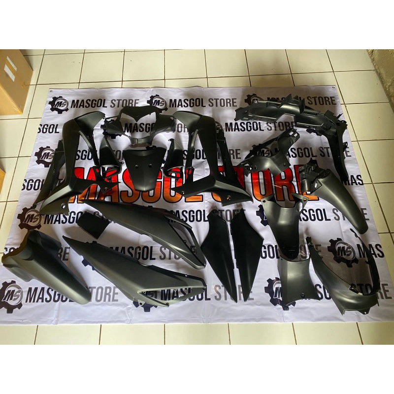 Jual Full body kasar & halus Supra X 125 Batman Hitam doff | Shopee ...