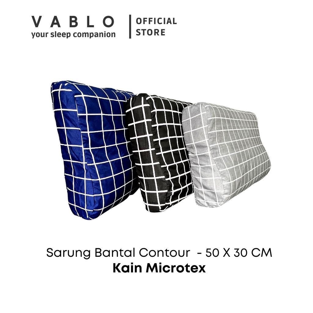 Jual Vablo sarung bantal contour memory foam - bahan microtex - uk ...