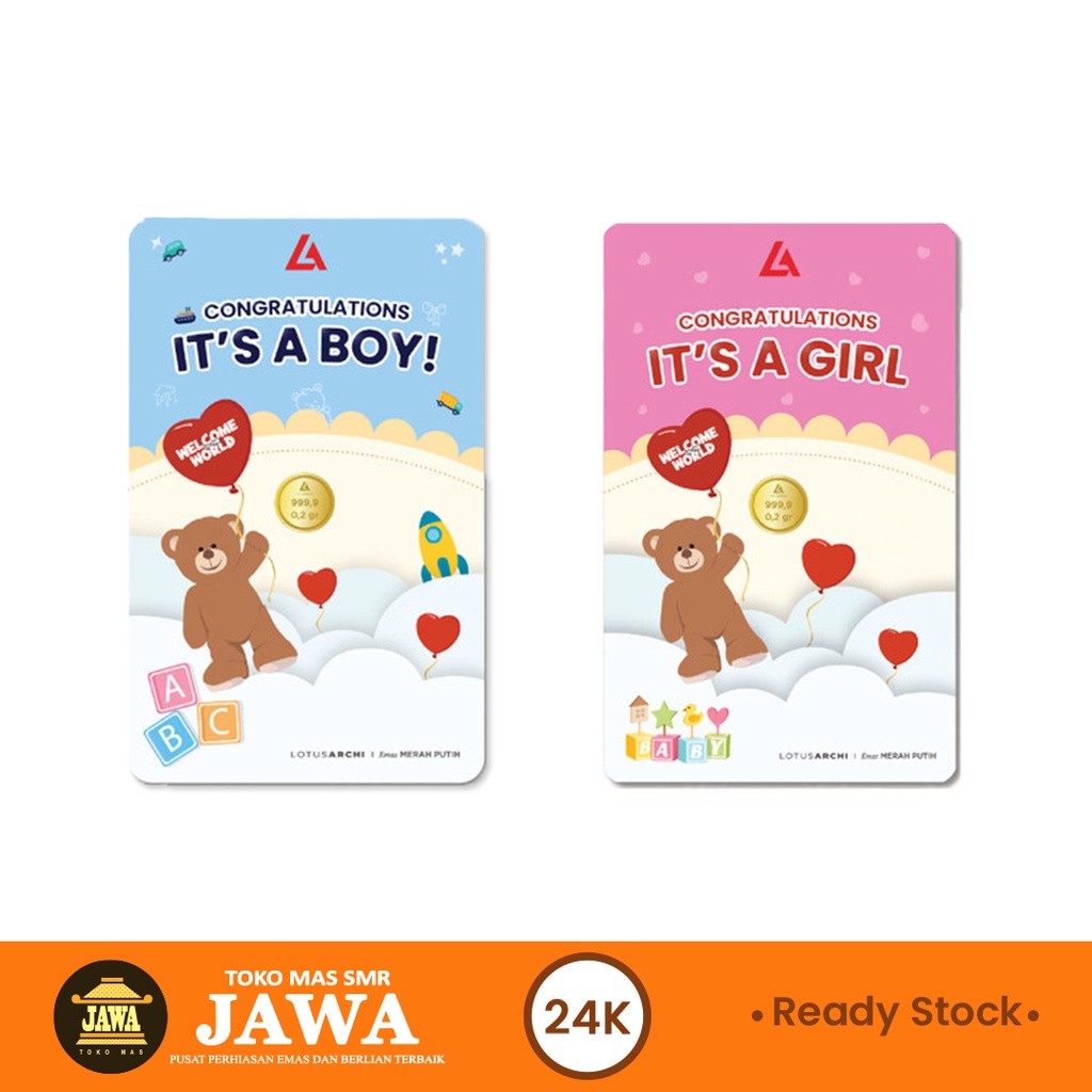 Jual LM Lotus Archi Baby Born Kadar 24K Toko Mas Jawa | Shopee Indonesia