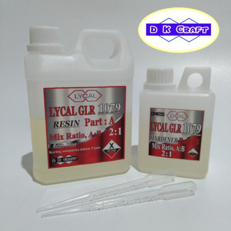 Jual Resin Lycal Lentur 1079, 1kg free pipet tetes | Shopee Indonesia
