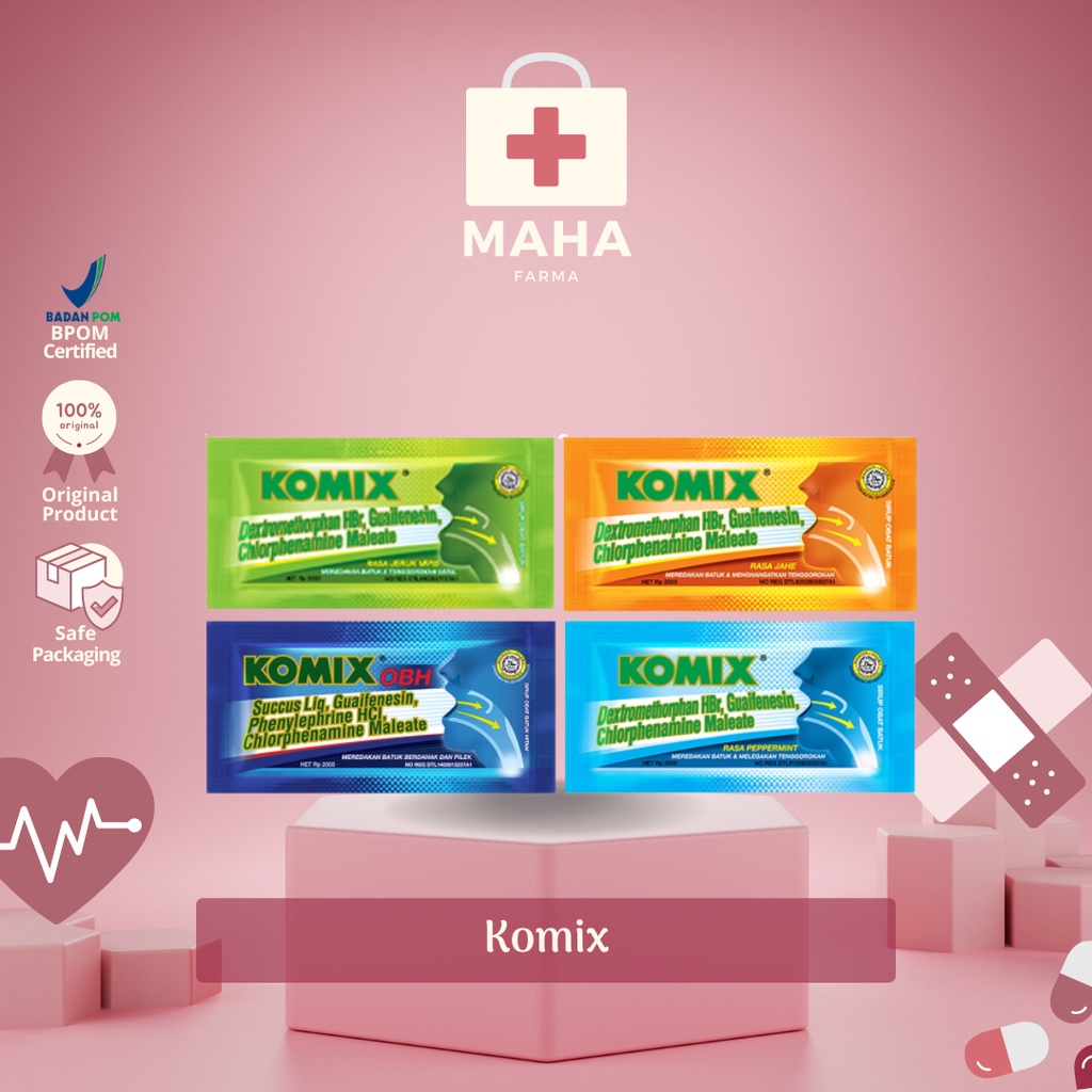 Jual Komix 1 Sachet / Komix OBH / Obat Batuk Sachet Komik Komiks ...