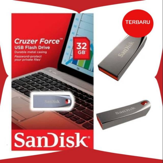 Jual Flashdisk Sandisk Cruzer Force 32GB Original | Shopee Indonesia