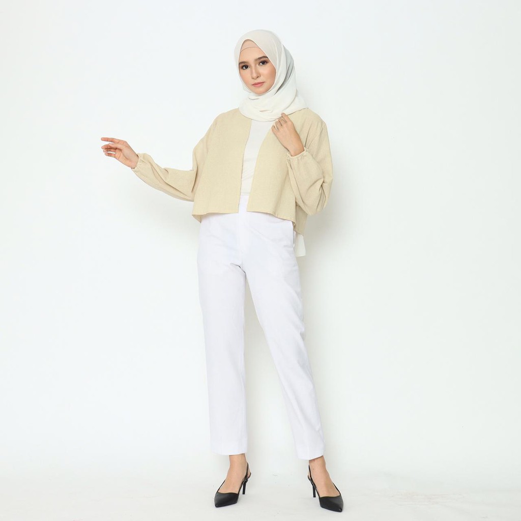 Jual Outer Basic - Cream | Shopee Indonesia