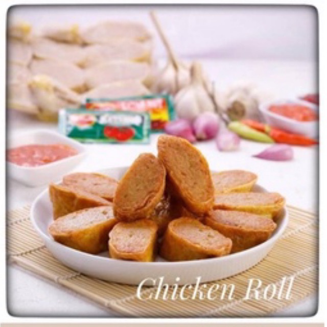 Jual chicken roll/ egg chicken roll frozen 1 pack isi 12 potong ...