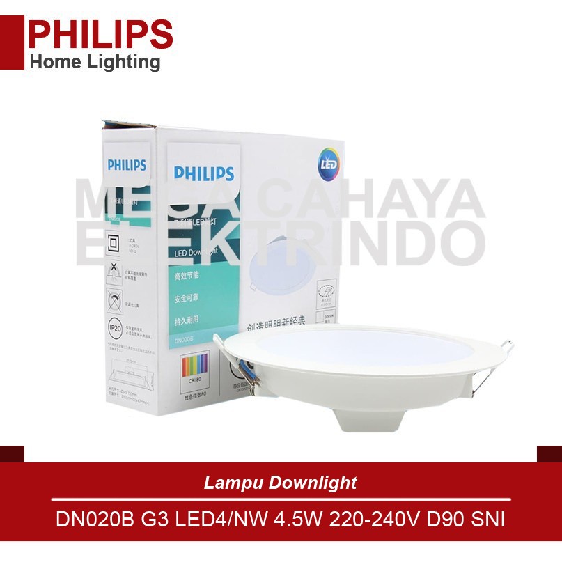 Jual PHILIPS Downlight DN020B G3 LED4 4.5W - 3.5 inch | Shopee Indonesia
