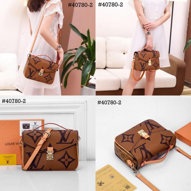 Jual Tas LOUIS VUITTON LV METIS GIANT COLLECTION BROWN EDITION WITH BOX LV40780-2 | Shopee Indonesia
