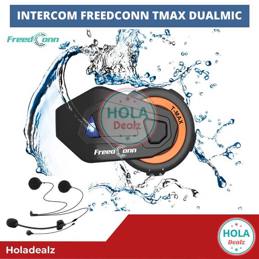 Jual FREEDCONN T-MAX HYBRID DUAL MIC INTERCOM BLUETOOTH HEADSET HELMET ...
