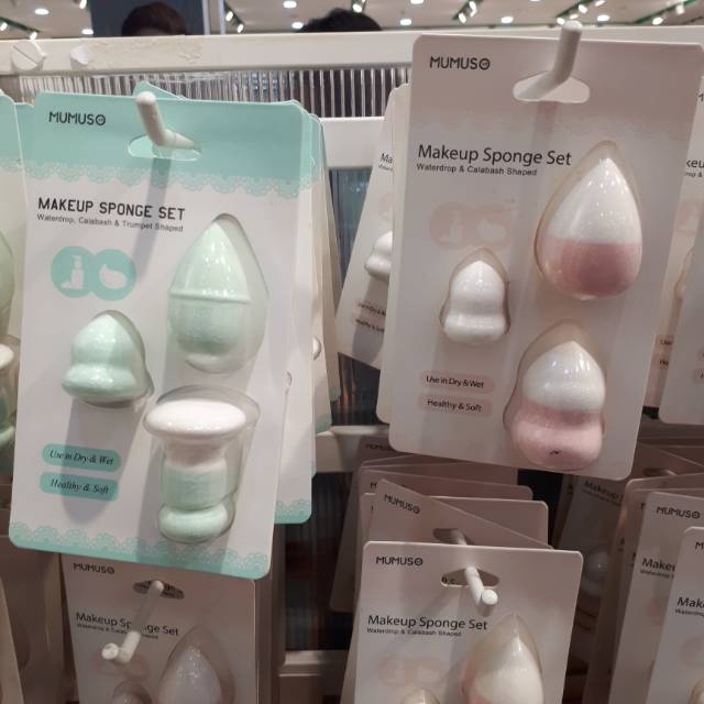 Jual Mumuso Beauty Blender - Make Up Sponge Set | Shopee Indonesia