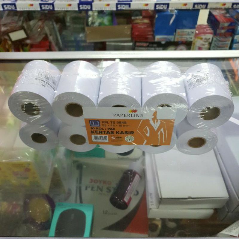 Jual Kertas Struk Kasir HVS 58 mm x 48 mm Paperline / register roll ...