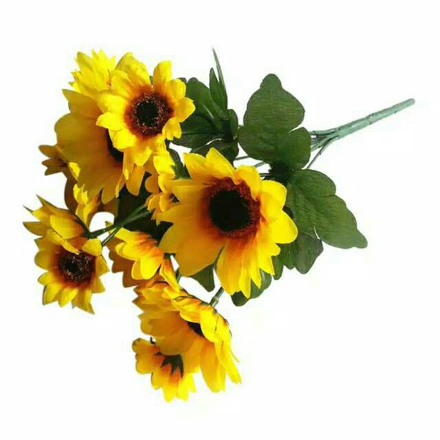 Jual Bunga Matahari Artificial 1 Tangkai (7 Cabang Bunga) | Shopee ...