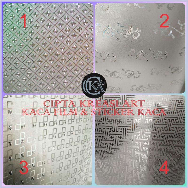 Jual Stiker motif kaca pintu rumah/stiker Sunblast motif/sticker kaca ...