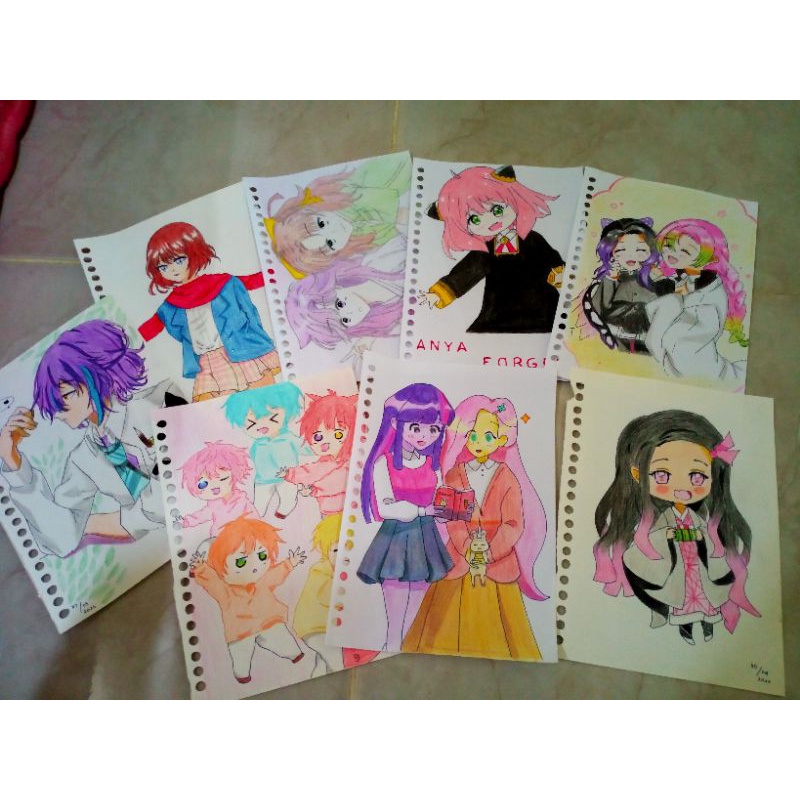 Jual MANGA, LIGHT NOVEL JASA CUSTOM GAMBAR ANIME BINDER & POLOS A5 ...