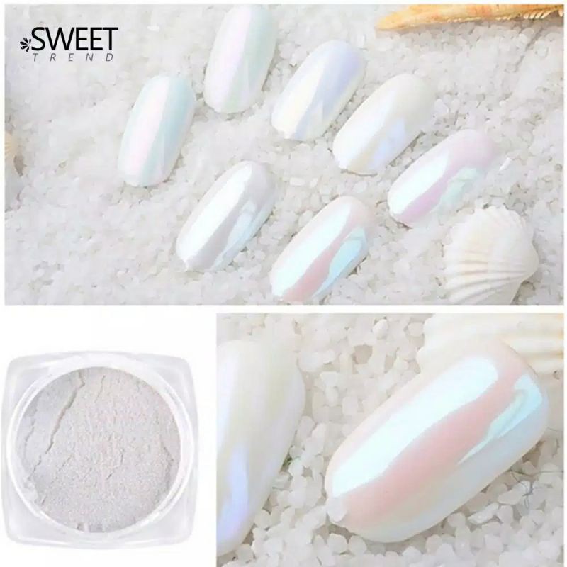Jual Bubuk pigment/mermaid mirror powder/shell kutek 1g | Shopee Indonesia