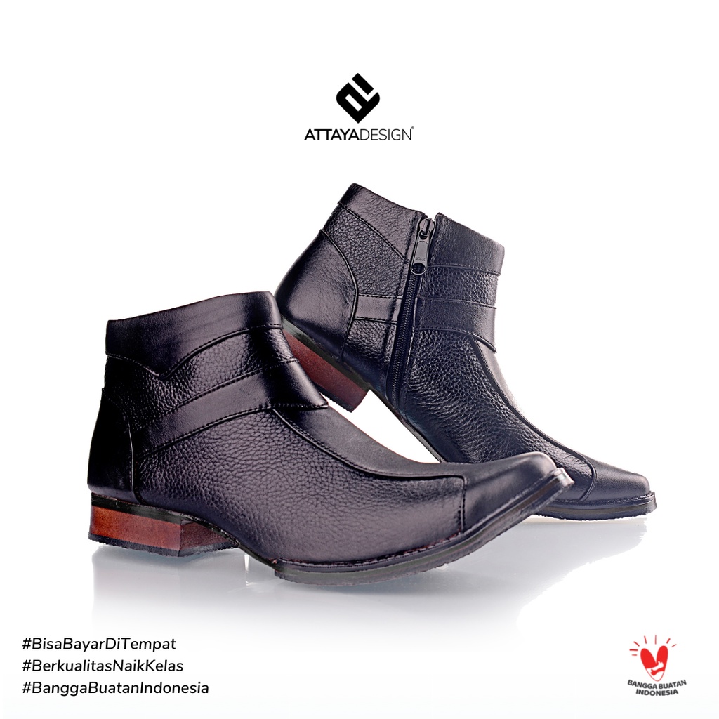 Jual Attaya Design Sepatu Pantofel Pria Dewasa Kulit Asli Formal Kerja ...