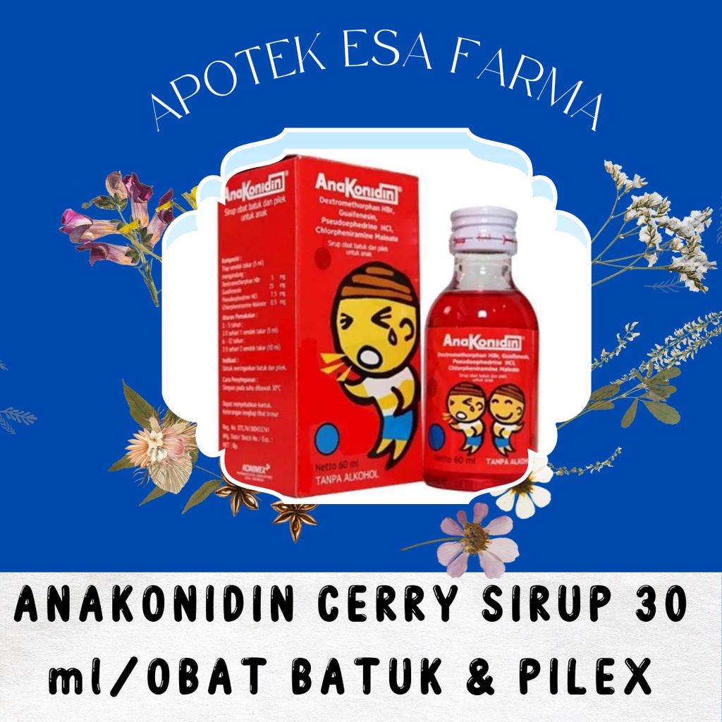 Jual ANAKONIDIN CERRY SIRUP 30 ml/OBAT BATUK & PILEX | Shopee Indonesia